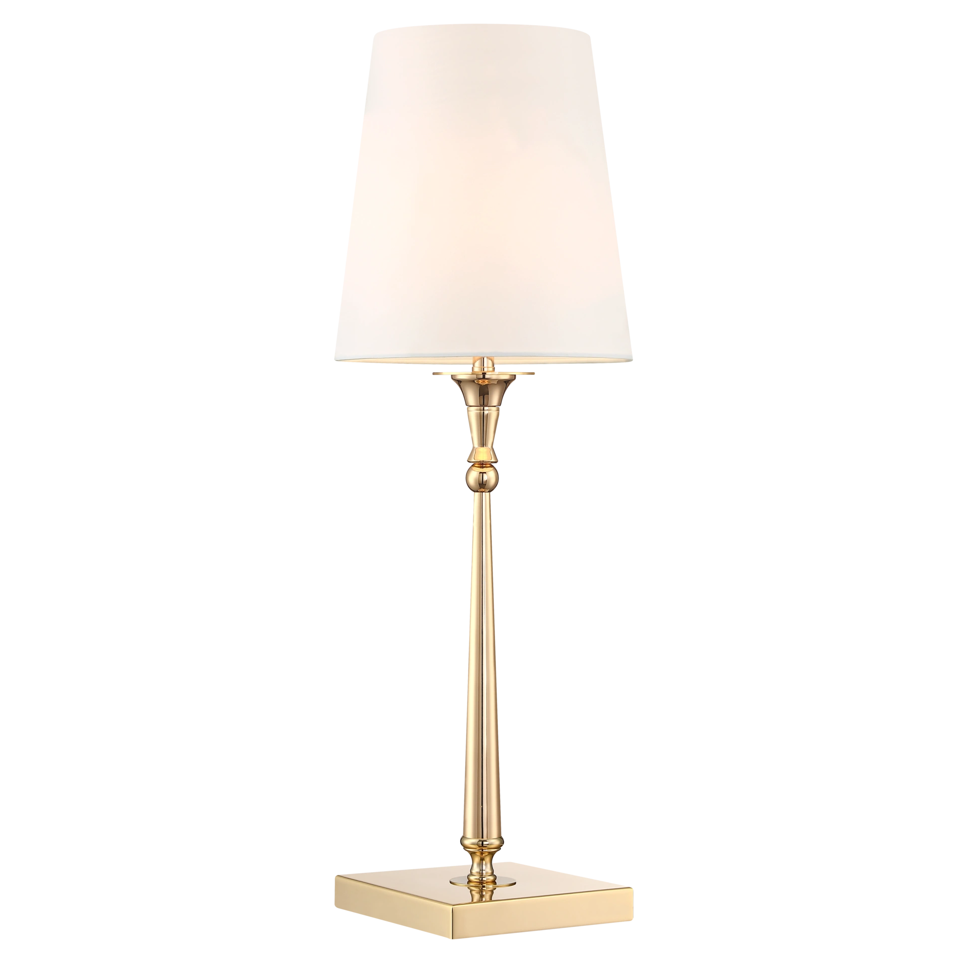 LAMPA STOŁOWA Austin złota, metalowa podstawa, biały abażur, klasyczna ... LAMPA STOŁOWA Austin złota, metalowa podstawa, biały abażur, klasyczna ...