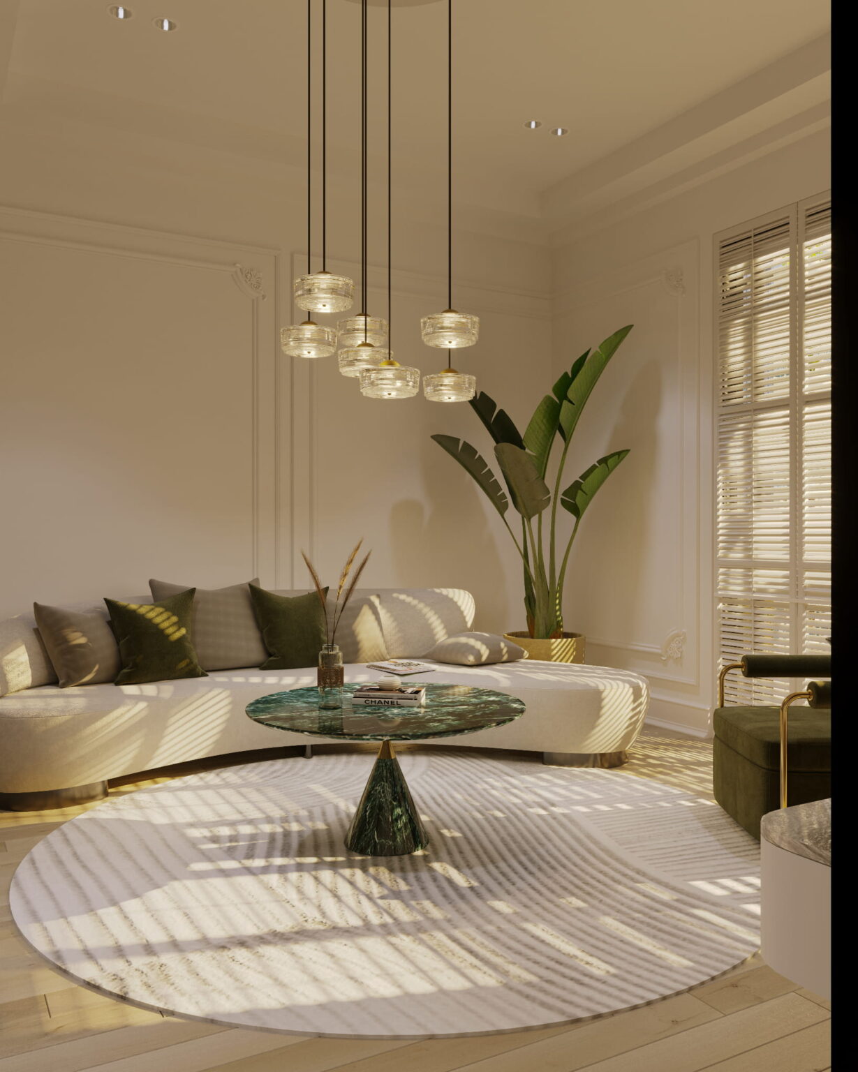 LAMPA WISZĄCA Lipari VII Round z 7 źródłami światła, akrylowe ...